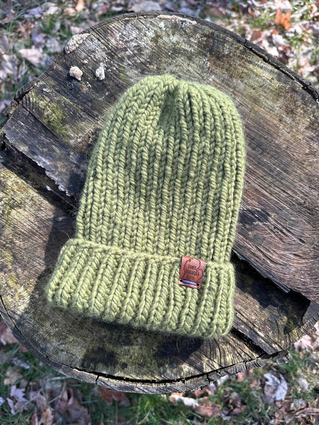Merino Wool Beanie/wool Beanie/double Brim Beanie/knit Wool Beanie/fold ...