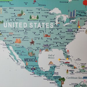 World Map Canvas and Poster. A Personalized Travel Map Perfect for Push Pin - Green Travel Map ...