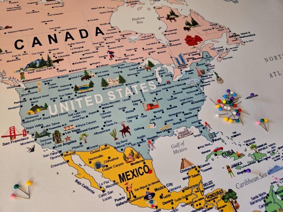 World map with tourist attractions - Travelnow.wiki