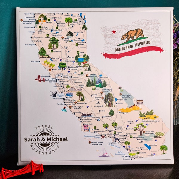 California Map - Etsy