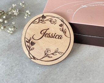 Wooden Place Names Settings Wedding Names Wedding Reception Natural ...