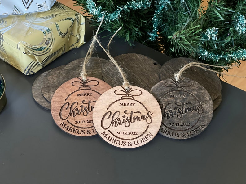Personalized Wood Christmas Favors Personalized Christmas - Etsy