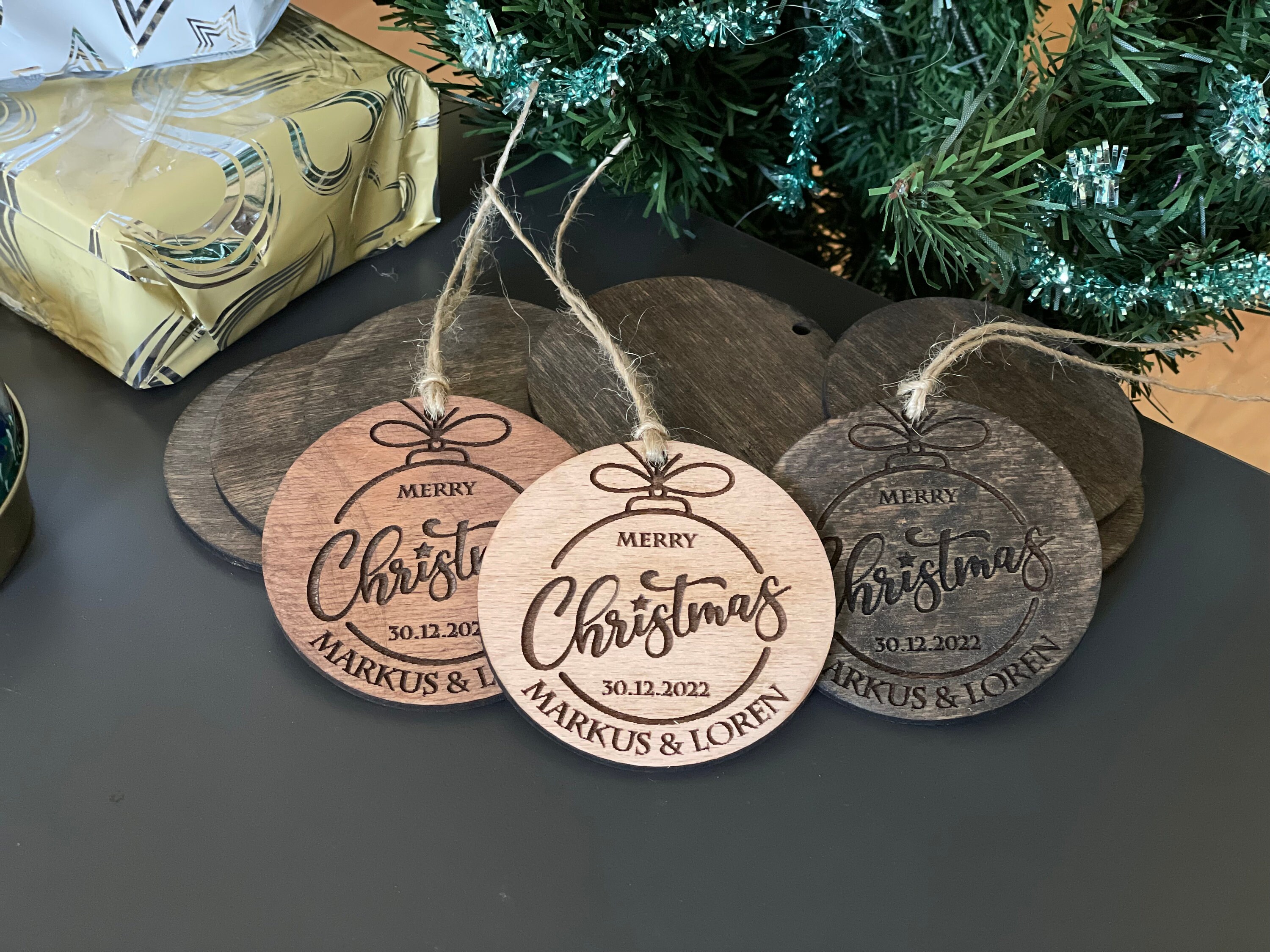 Personalized Wood Christmas Favors Personalized Christmas - Etsy UK
