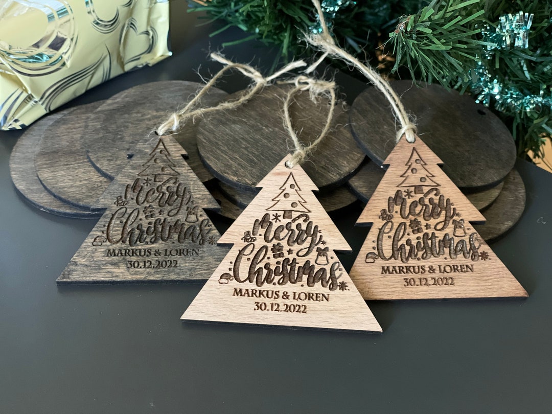 Personalized Wood Christmas Favors, Personalized Christmas Gifts ...