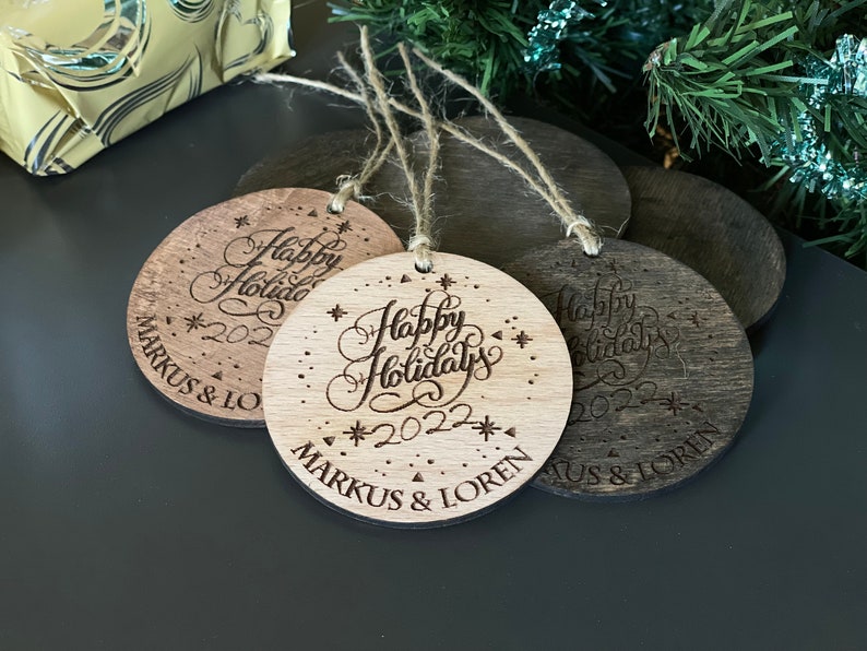 Personalized Wood Christmas Favors Personalized Christmas - Etsy