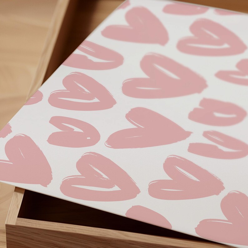 Hearts Wall Art | Bold Love Print | Modern Love Poster | Minimalist ...