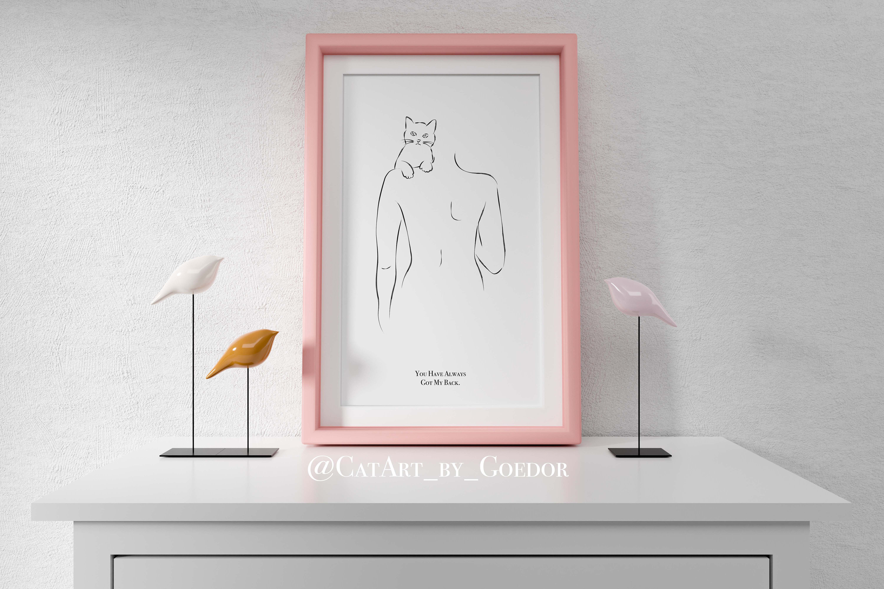 Cat Line Art Minimal Cat Cat Drawing Cat Print Cat Minimal - Etsy
