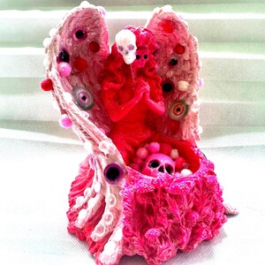 Upcycled Biblically Accurate Angel Statue Spooky and Gothic Dark ...