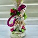 Upcycled Regency Vase Figurine Art, Colorful Skull and Tentacle ...
