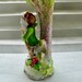 Upcycled Regency Vase Figurine Art, Colorful Skull and Tentacle ...