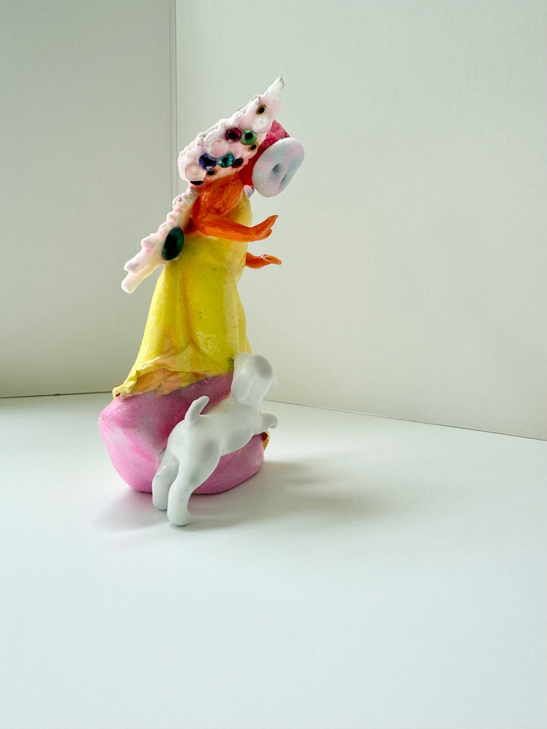 Biblically Accurate Guardian Angel Figurine Statue W Puppy Dog. Thrift ...