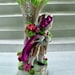 Upcycled Regency Vase Figurine Art, Colorful Skull and Tentacle ...
