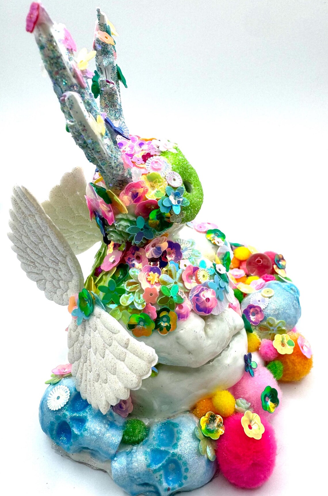 Gorgeous Fat Fae Flower Goddess With Skulls Original Body Positive Art ...