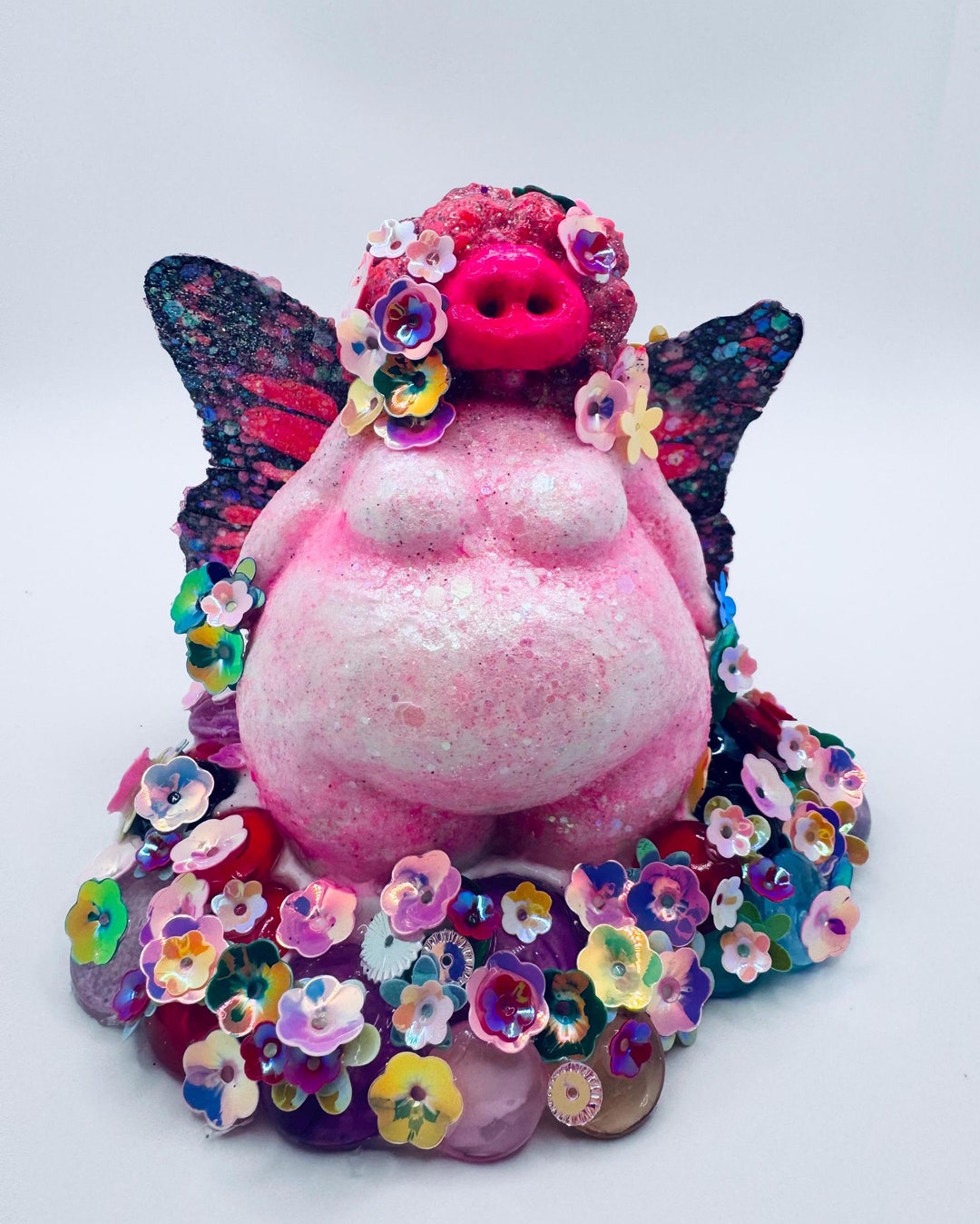 Fae Flower Goddess Figurine: Body Positive Fantasy Art Decor - Etsy