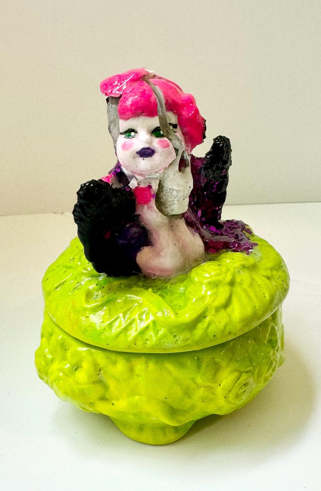 Baby Angel Upcycled Regency Ceramic Trinket Box - Unique Gothic Home ...