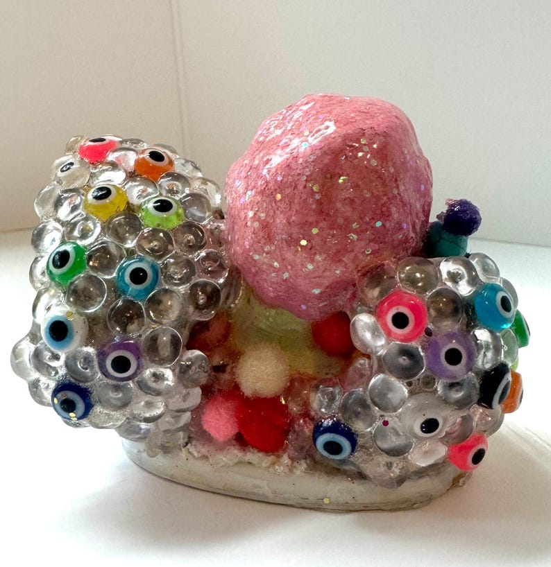 Upcycled Glitter Baby Angel Figurine – Goth Home Decor - Etsy