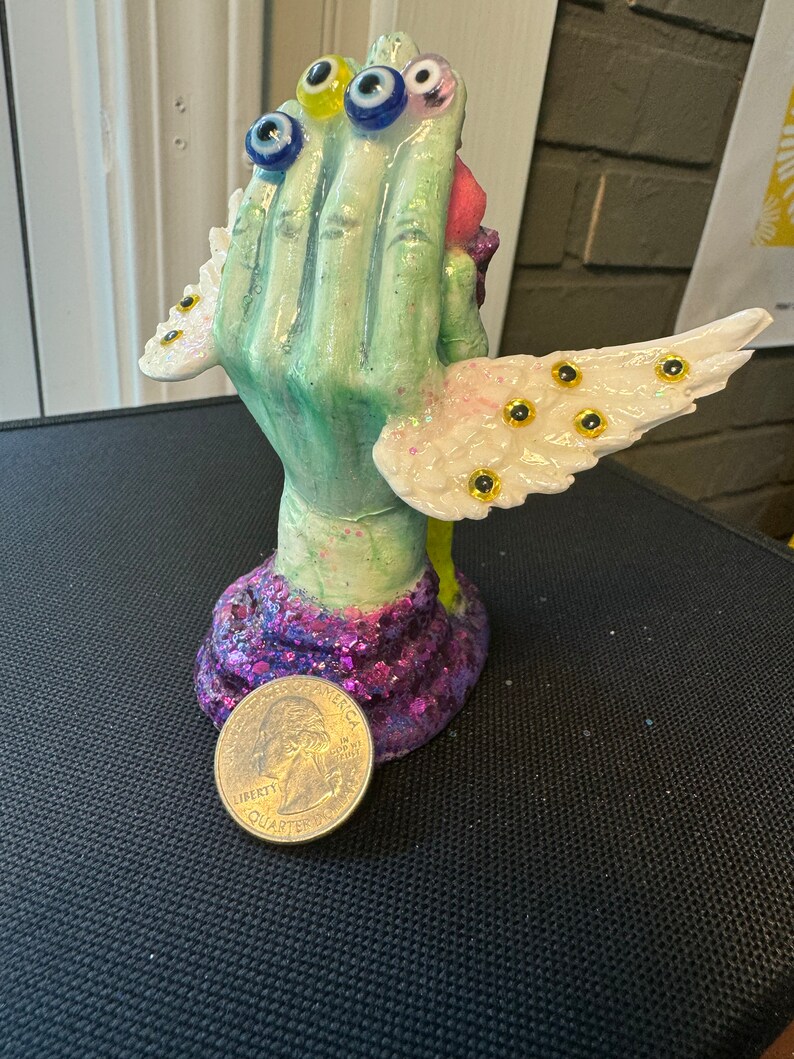 Biblically Accurate Angel Thrift Store Figurine Repaint, Upcycled ...