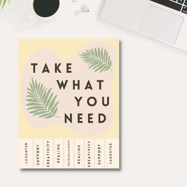 Take What You Need Sign - Etsy