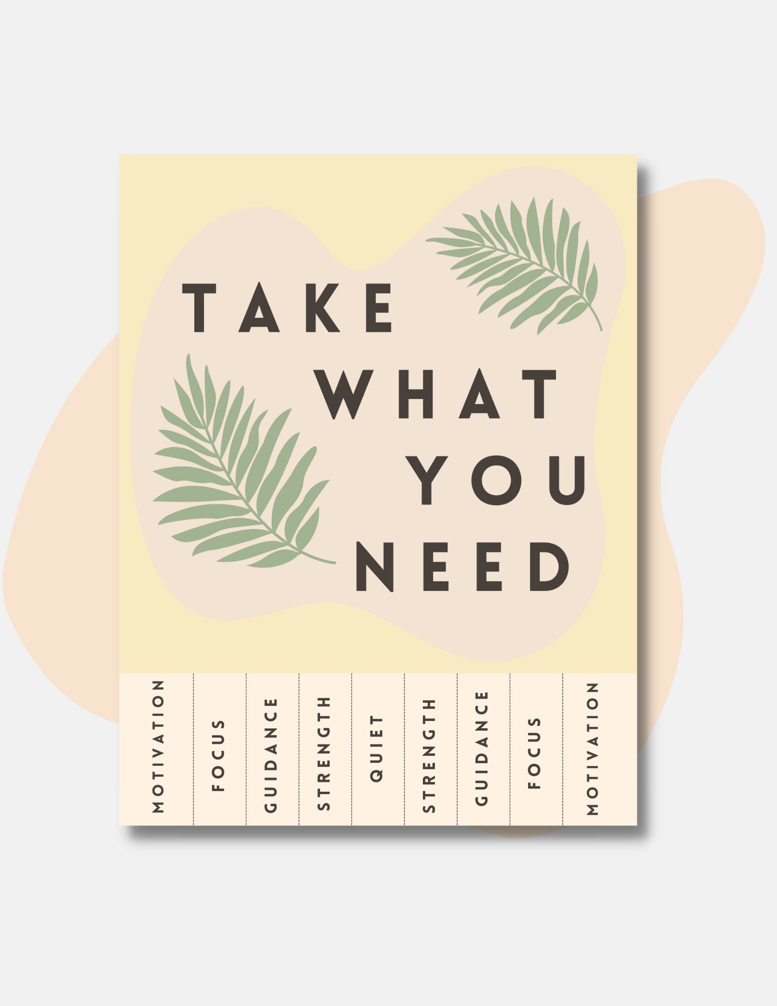 Take What You Need Sign | Print at Home Take What You Need Office ...