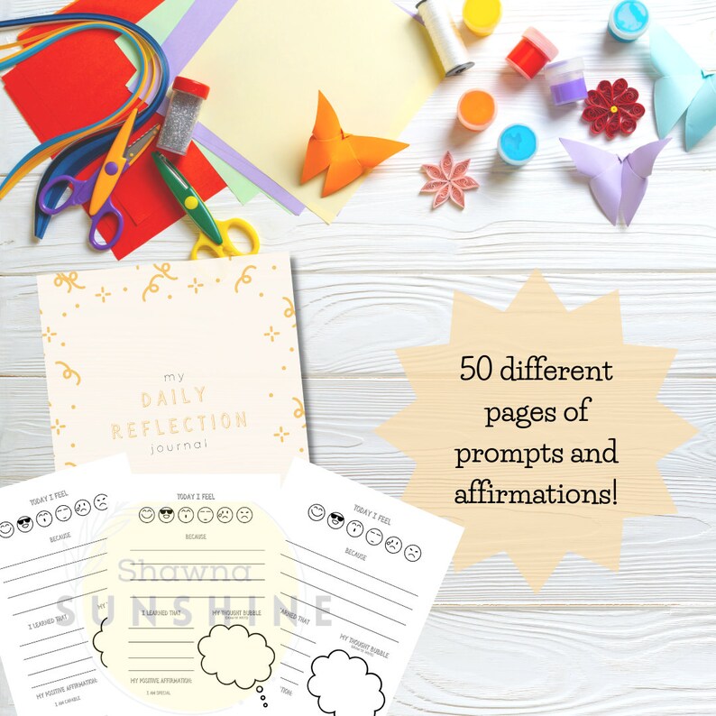 Children's Daily Reflection Journal | Digital Download | Reflection ...