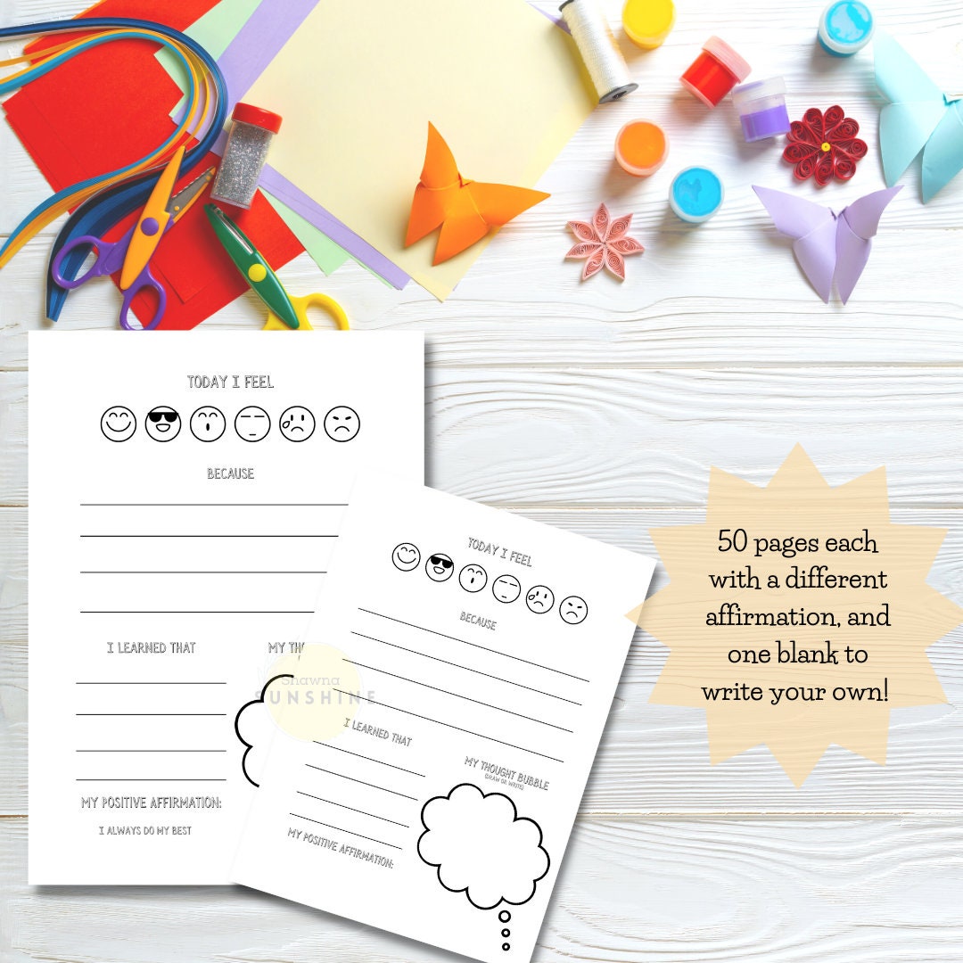 Children's Daily Reflection Journal | Digital Download | Reflection ...