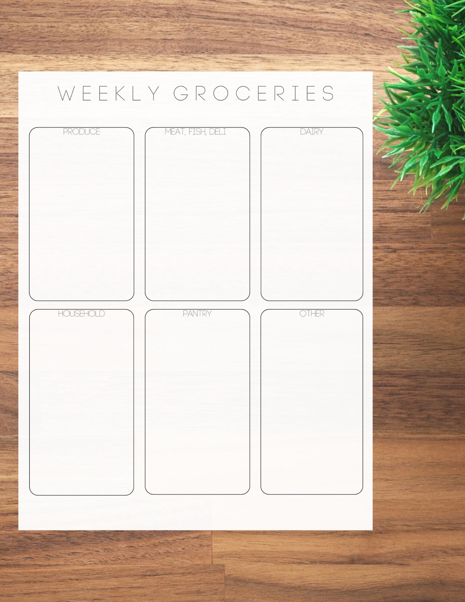 Weekly Meal Plan and Grocery List Weekly Mean Plan Weekly Grocery List ...