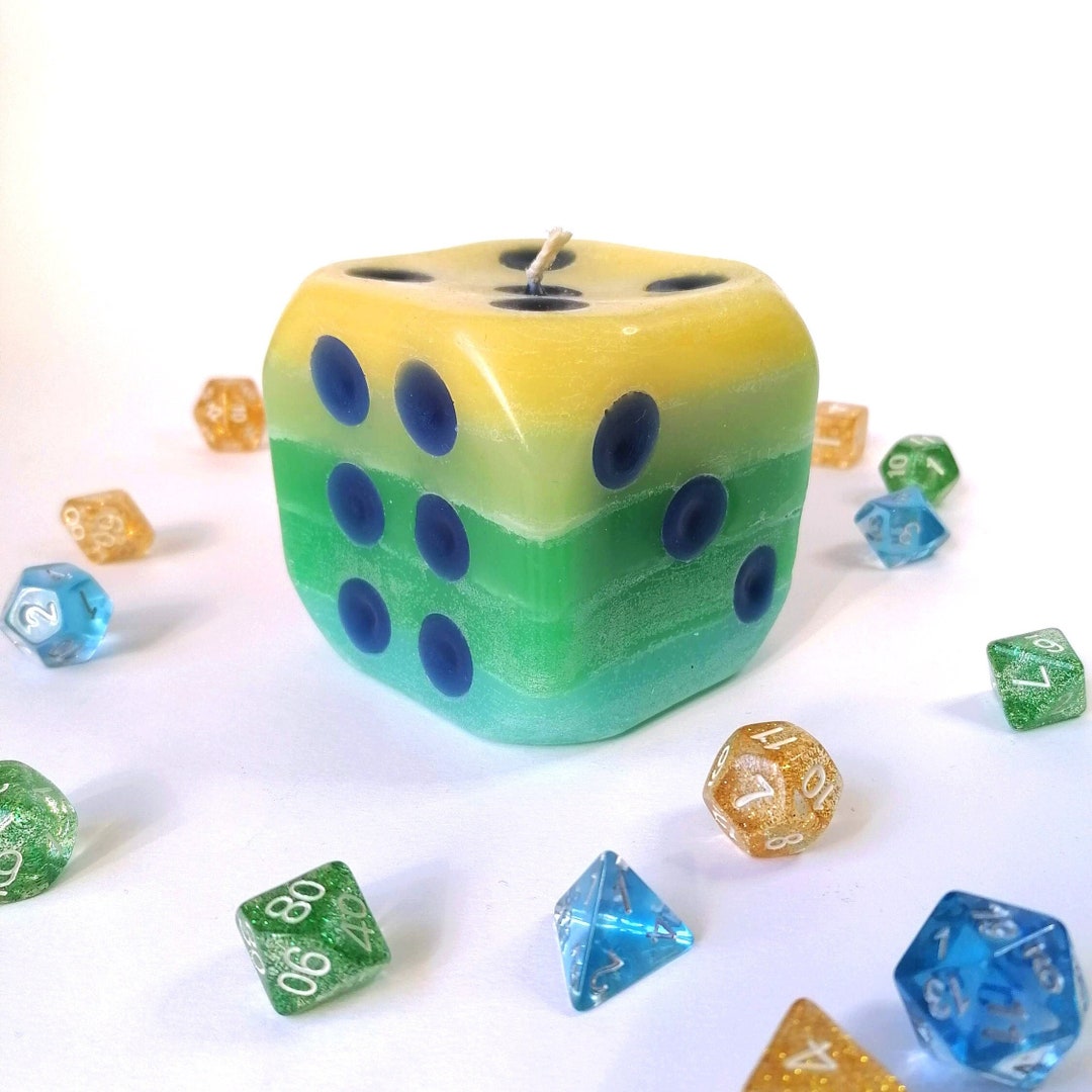 D6 Dice Candle - DND Candle Dungeon Master Gifts Dungeons and Dragons ...