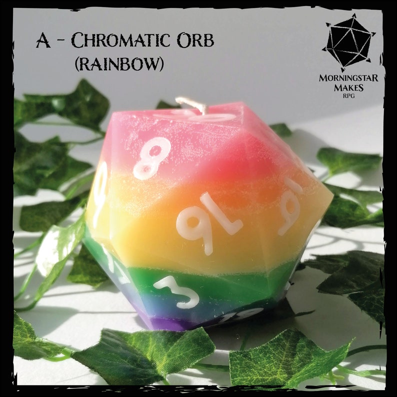 D20 Dice Candle Made to Order - Etsy