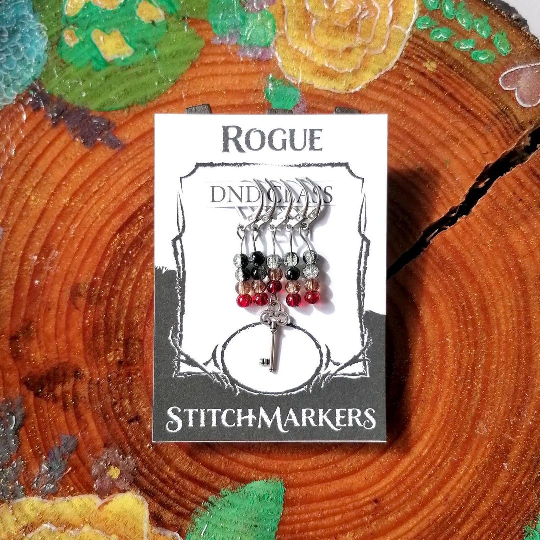 Rogue DND Class Stitch Markers - Lobster Claw Knitting and Crochet ...