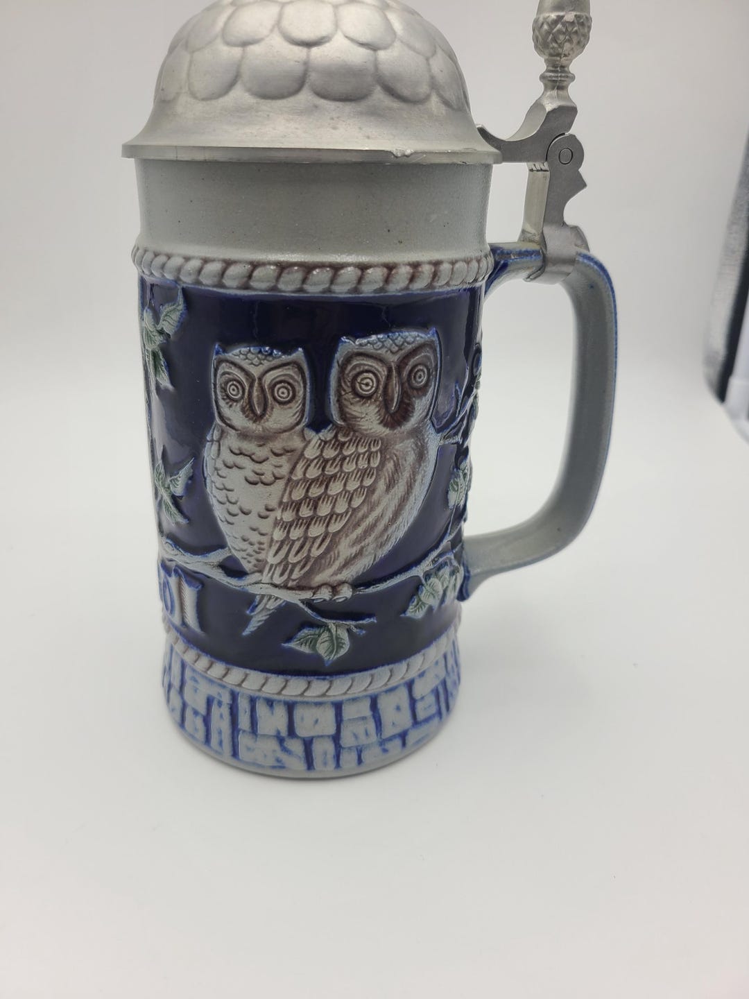German Stein, Vintage German Saltglazed Stoneware Beer Stein, Goebel ...