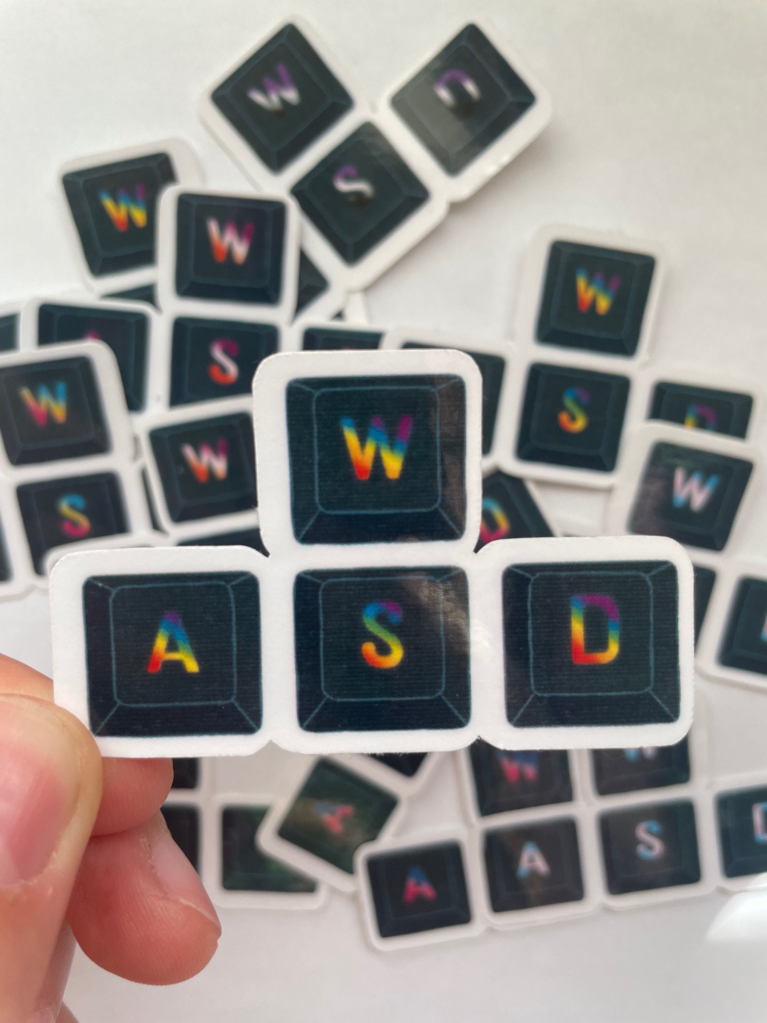 WASD Gaymer Keycaps Sticker - Etsy