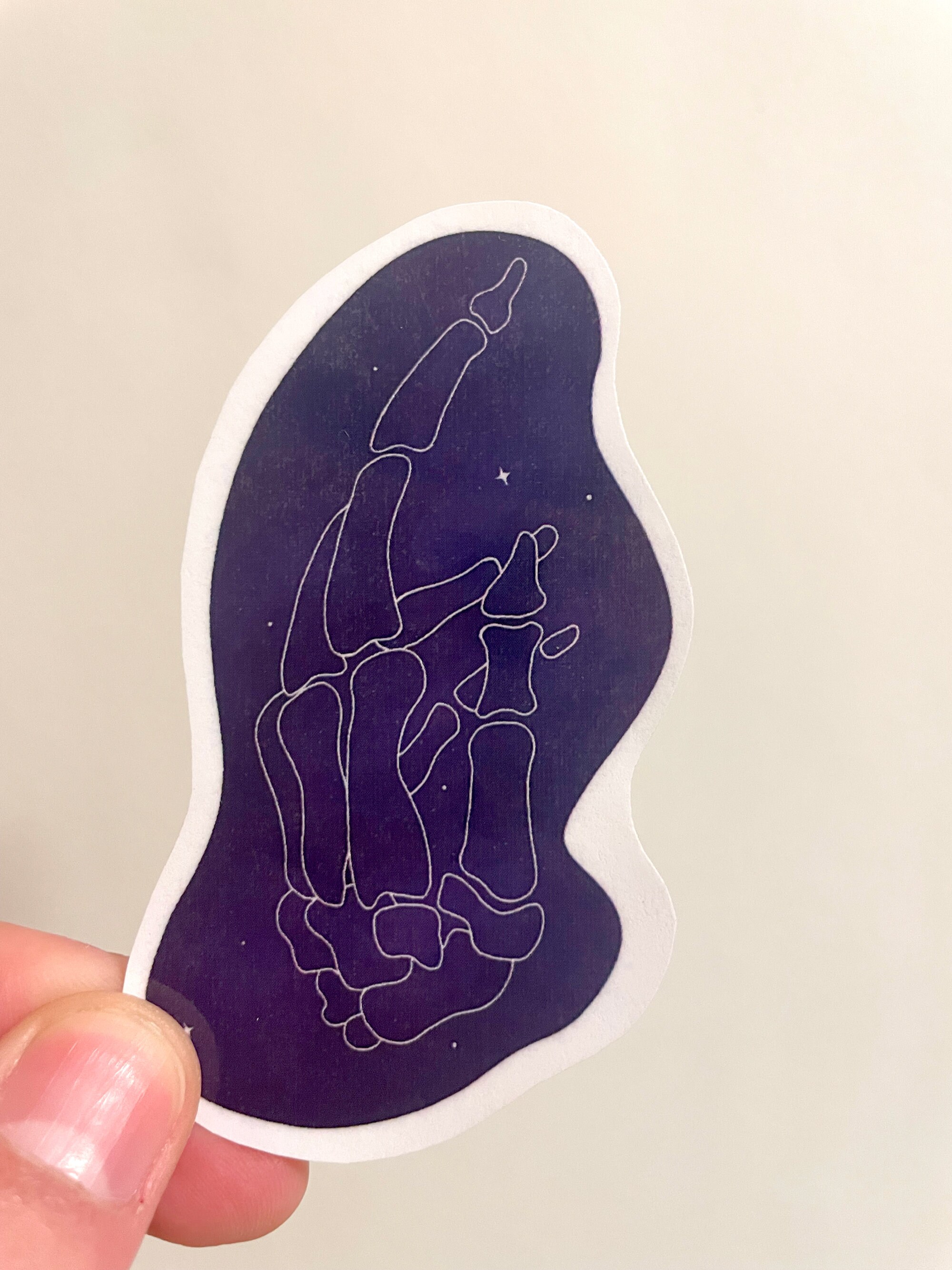 Space Skeleton Hand Sticker - Etsy