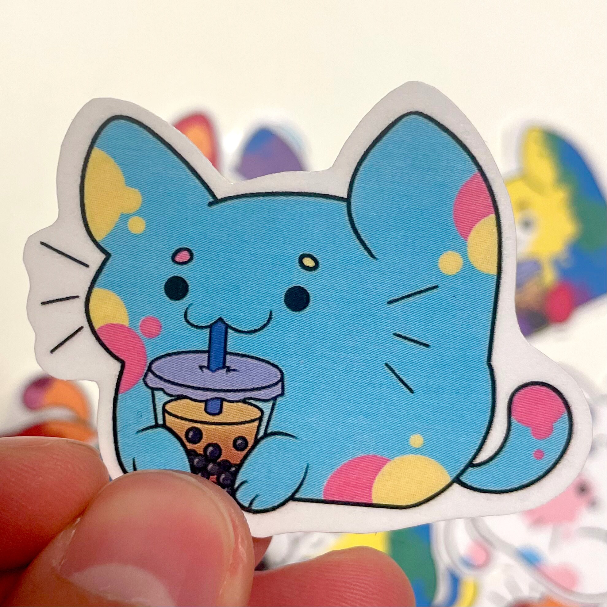 LGBT Subtle Pride Cat Stickers | Etsy