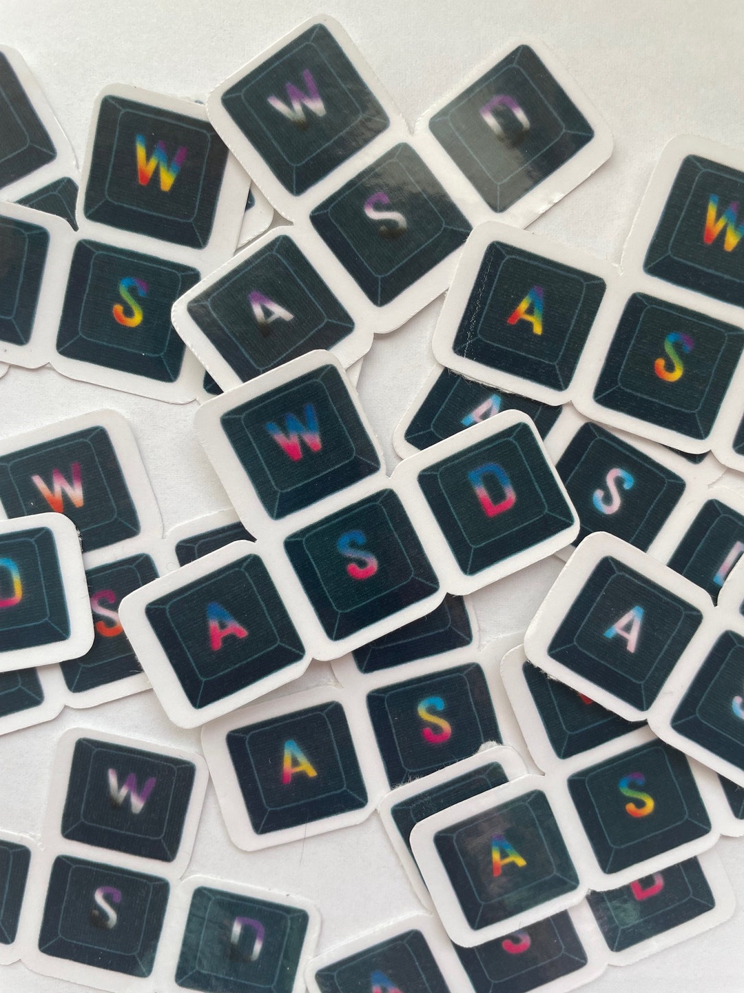 WASD Gaymer Keycaps Sticker - Etsy