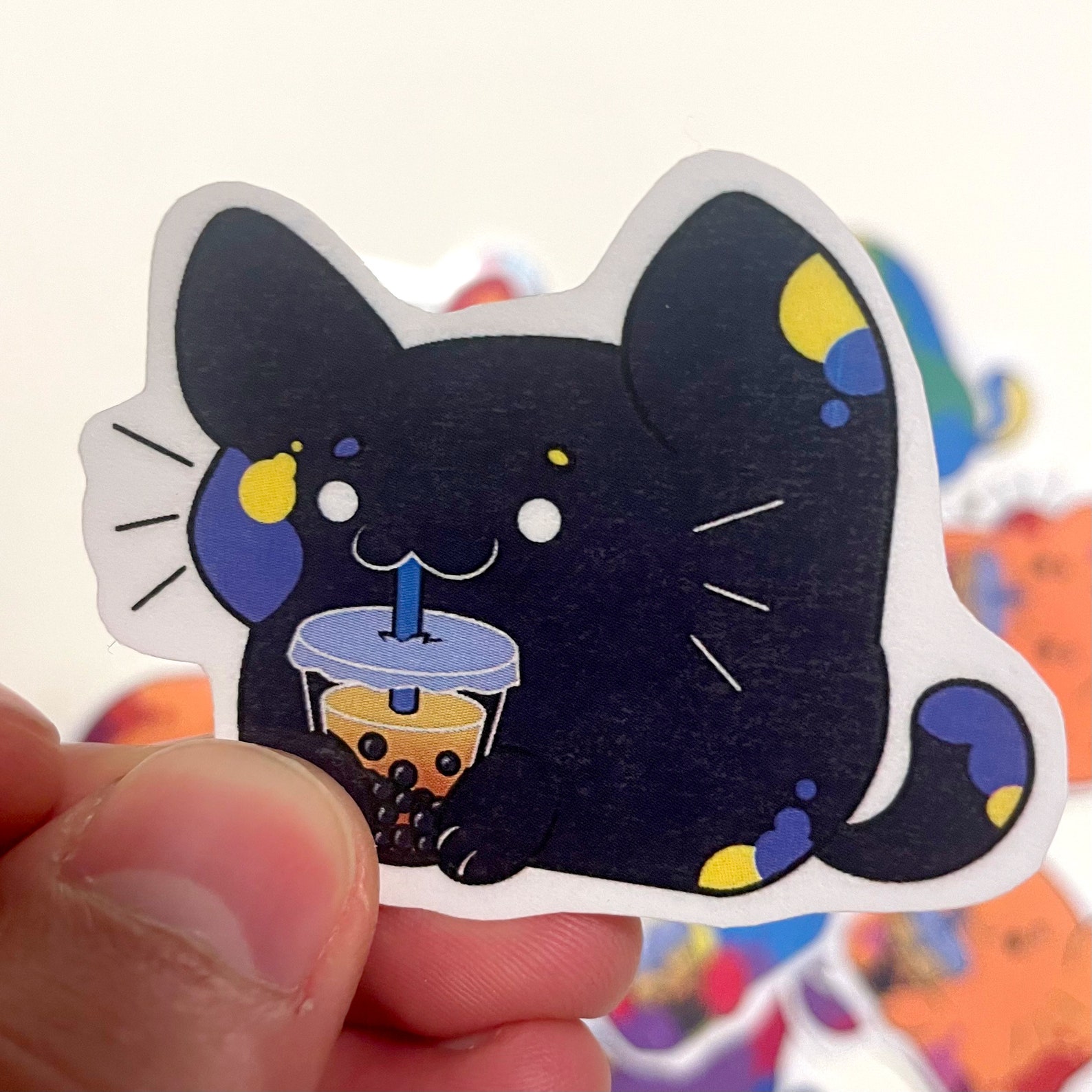 LGBT Subtle Pride Cat Stickers | Etsy