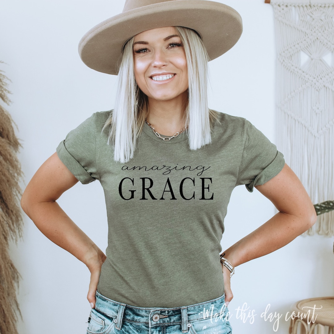 Amazing Grace Shirt, Grace Shirt, Christian Women's Shirts, Christian ...