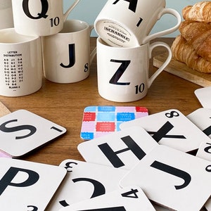 Scrabble Letter Mug Officially Licenced Product 370ml Ceramic Coffee ...