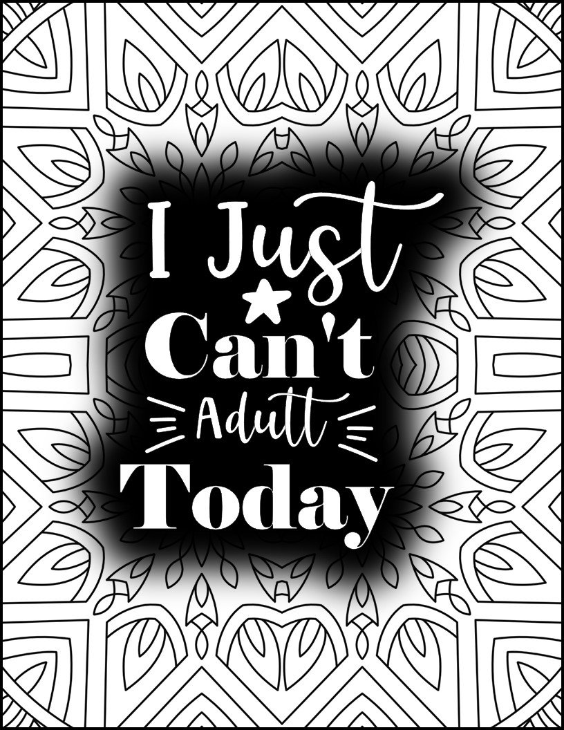 Mom Life Coloring Pages - Set of 34 Different Quotes and Designs - Etsy