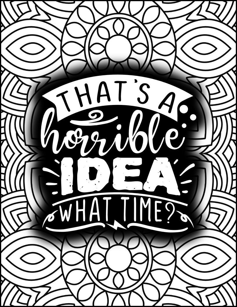 Mom Life Coloring Pages - Set of 34 Different Quotes and Designs - Etsy