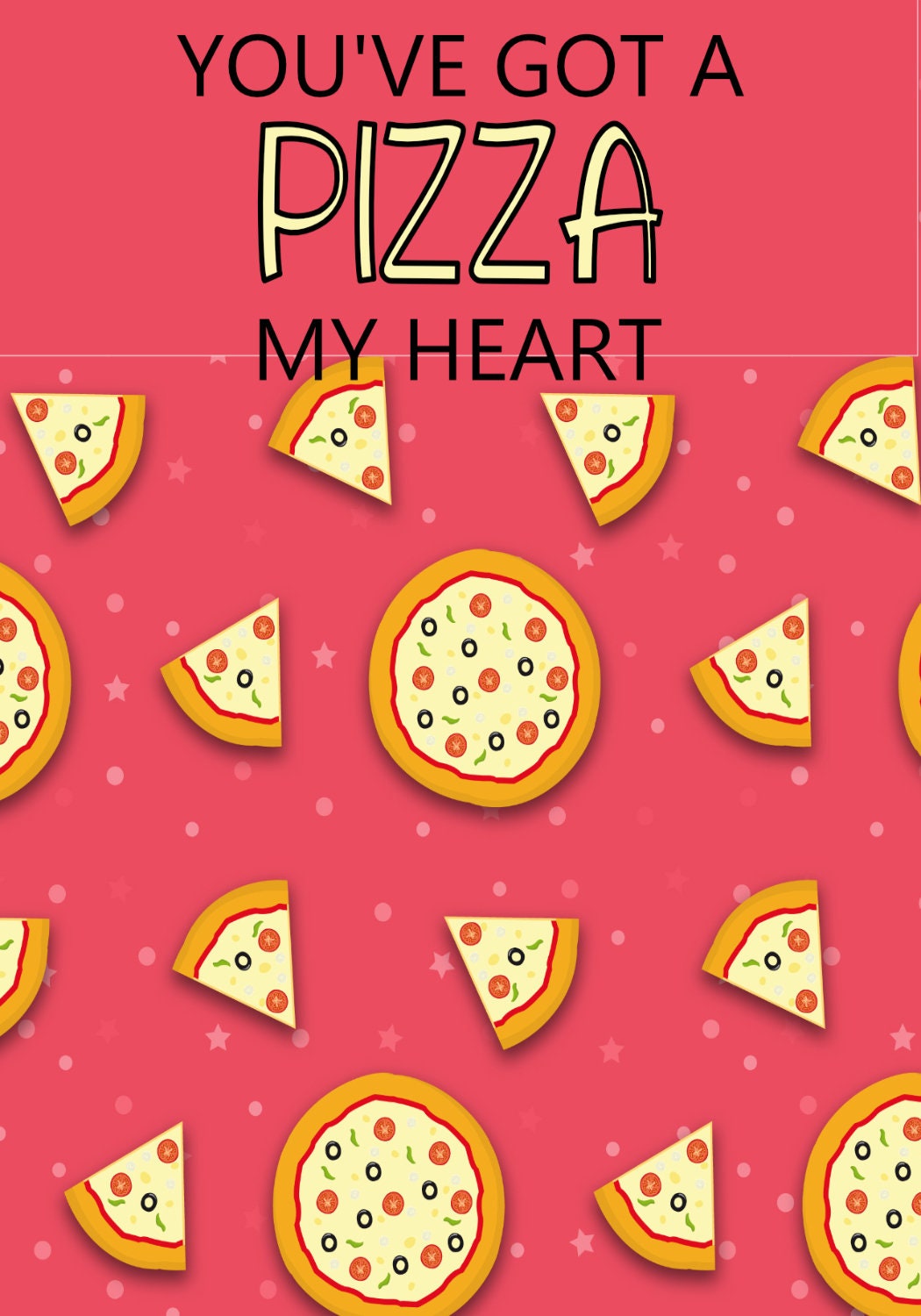 Printable Cookie Cards Valentine's Day You've Got a PIZZA My Heart Set ...