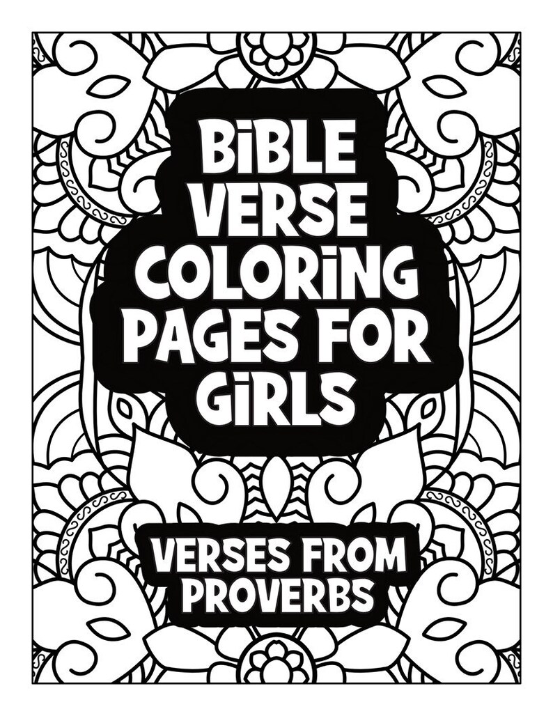 Bible Verse Coloring Pages for Girls - Etsy Canada