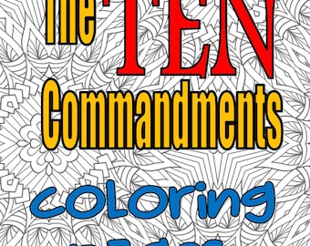 Printable Coloring Pages for Each of the 10 Commandments. Ten ...