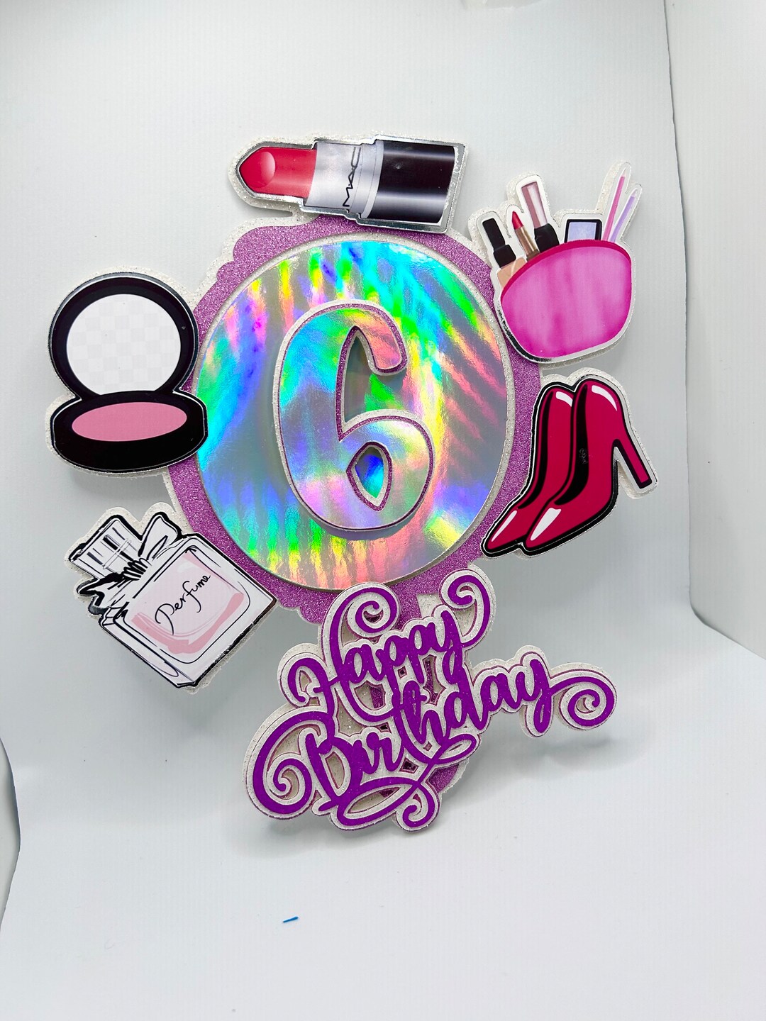 Make up Cake Topper,perfume Cake Topper,beauty Theme Cake Topper,girly ...