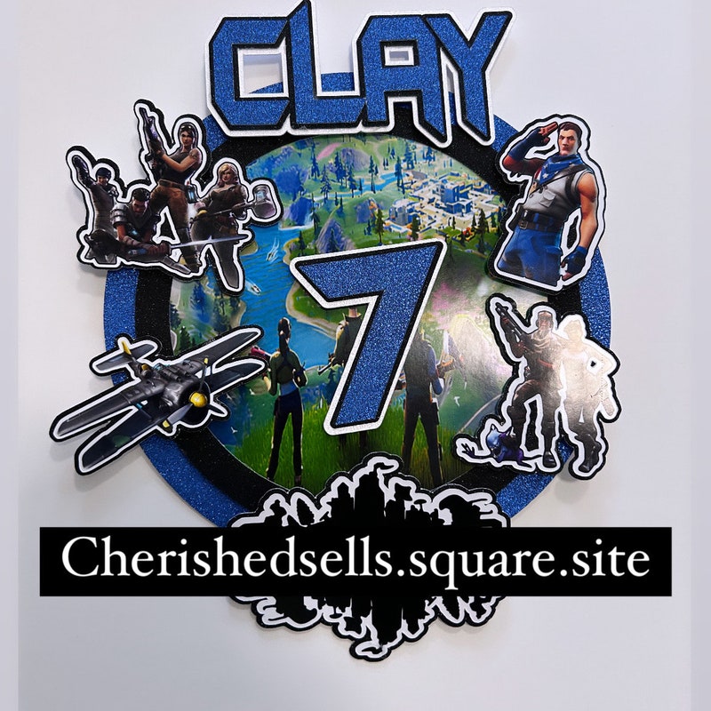 Fortnight Cake Topper - Etsy