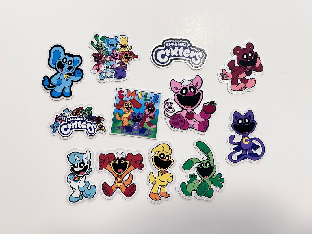 Smiling Critters-poppy Playtime Cupcake Toppers - Etsy