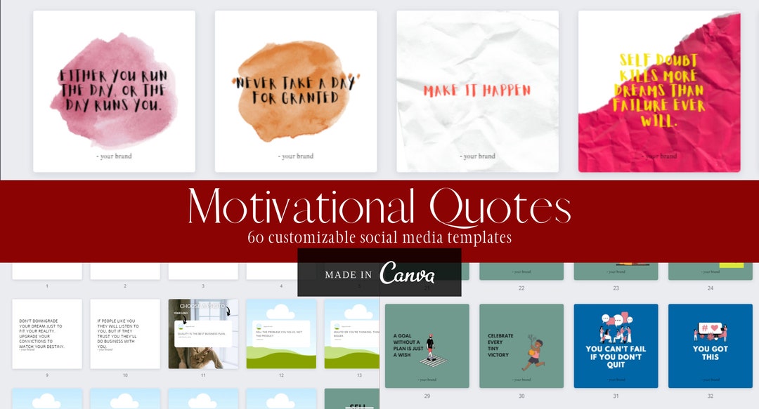 60 Motivational Instagram Quotes | Editable Instagram Templates ...