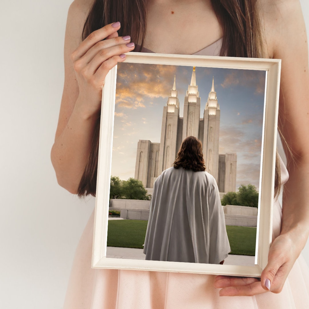 Jesus Looking at LDS Temple Art, Church of Jesus Christ, Come Follow Me ...