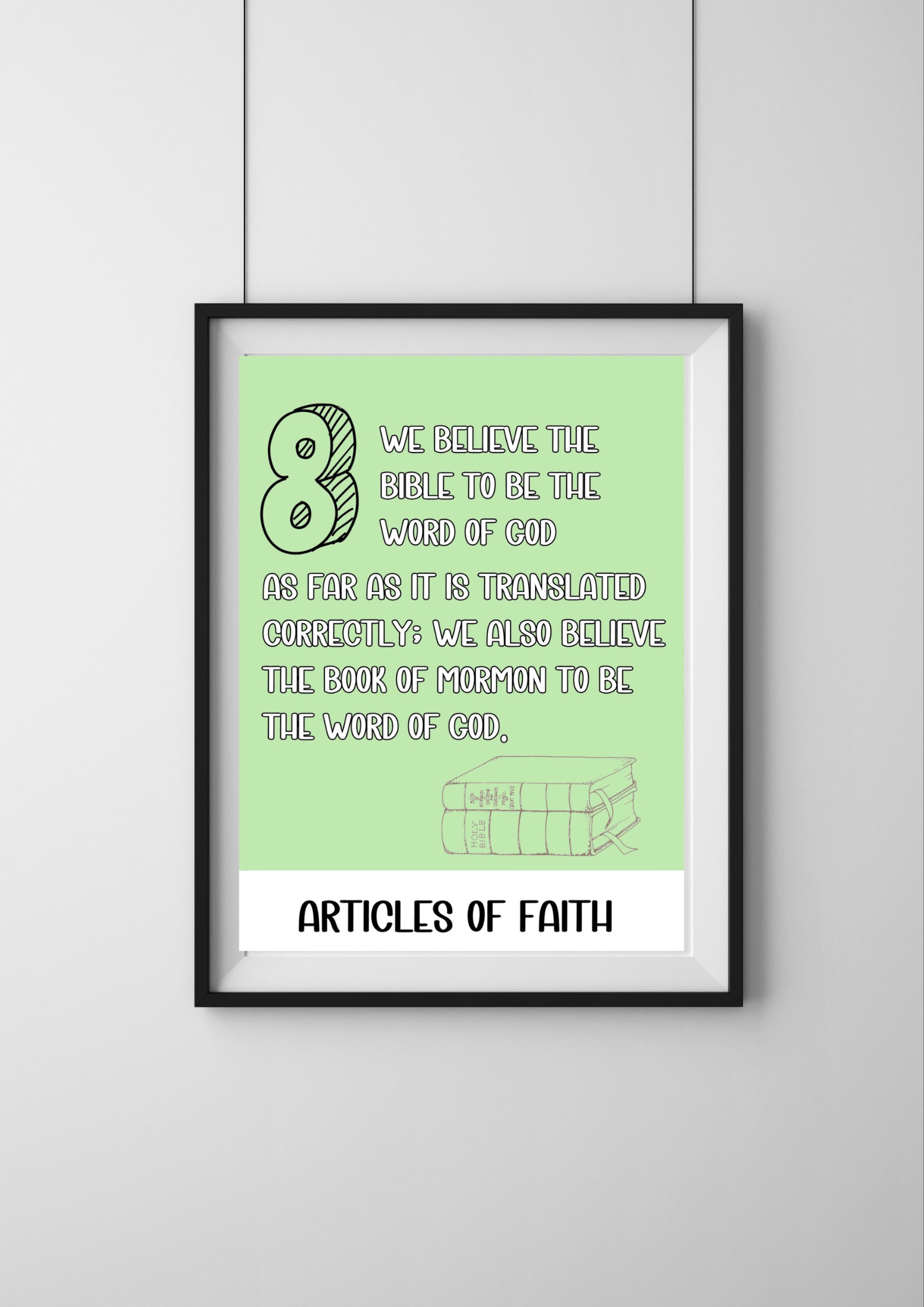 13 Articles of Faith, Digital Download, LDS, Primary Presidency ...