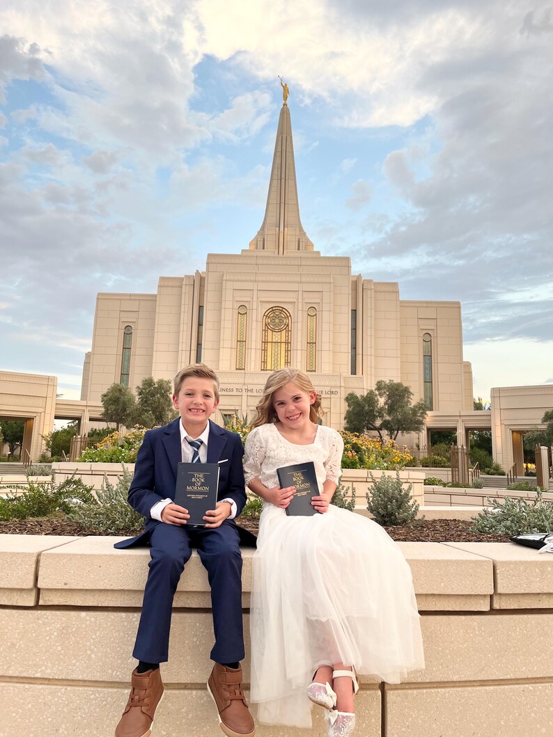 LDS Baptism Dress, Great to Be 8, Baptism Gift, Book of Mormon, Latter ...