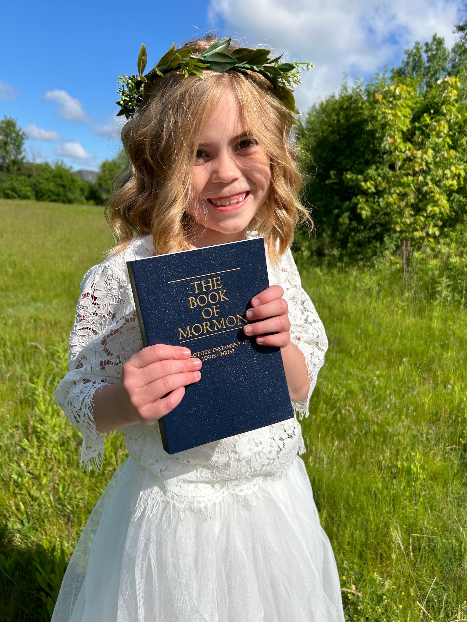 LDS Baptism Dress, Great to Be 8, Baptism Gift, Book of Mormon, Latter ...